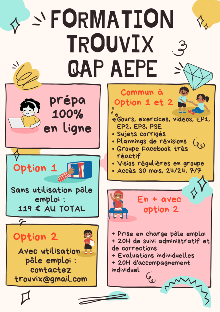 CAP AEPE, Atsem, Concours et Examens - AEPE - Atsem - Trouvix
